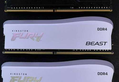 Оперативная память Kingston fury Beast RGB 16gb