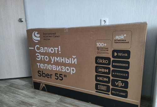 Телевизор Sber 55 дюймов 4k SMART tv