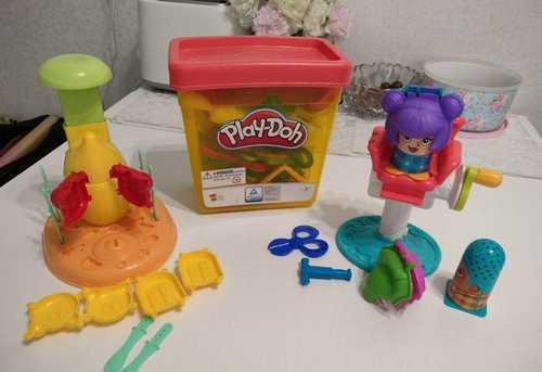 Play doh набор формочек, парикмахер