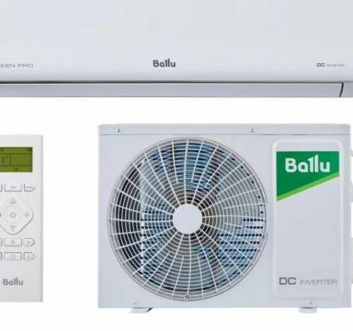 Сплит-система инверторная Ballu iGreen Pro bsagi/07HN8 настенная, до 23м2, 7800 BTU, с обогревом, (к