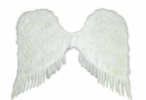 Крылья перьевые белые большие, (перья, картон, рез