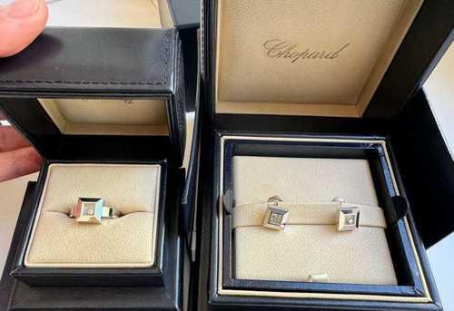 Chopard кольцо и серьги, Happy diamonds