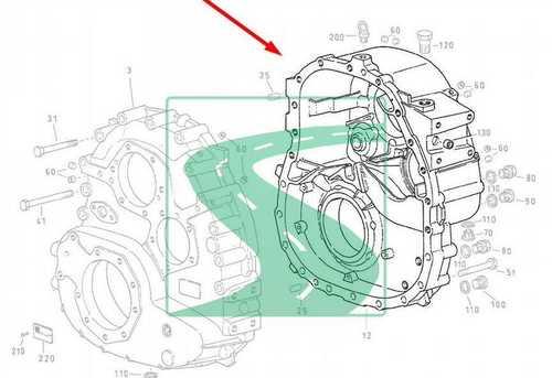 Корпус задний 5841.300.687 раздаточной коробки ZF