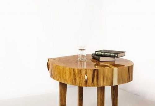 Журнальный столик / стол из спила кофейный столик