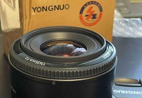 Объектив Yongnuo 35mm Canon EF
