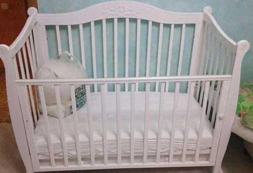 Детская кровать для новорожденных с ящиком