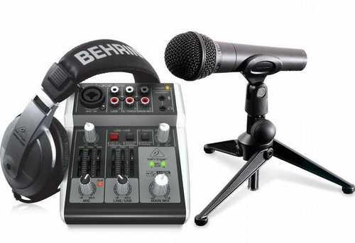 Комплект для звукозаписи Behringer podcastudio 2 U