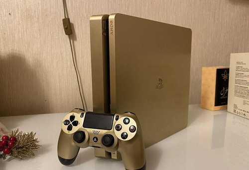 PS4 Slim Gold Edition 500gb + Игры