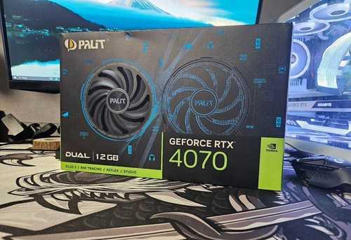 Видеокарта Palit RTX 4070 dual 12 GB, новая