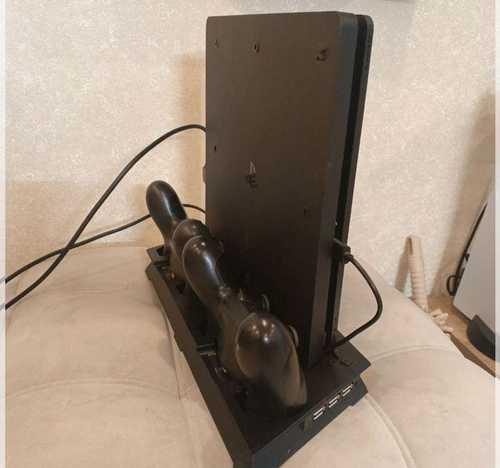 Игровая приставка ps4 slim 1тб