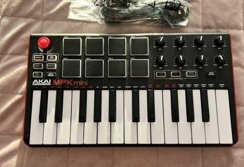 Midi-клавиатура akai MPK Mini красный