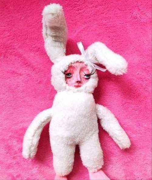 Мягкая авторская кукла кролик