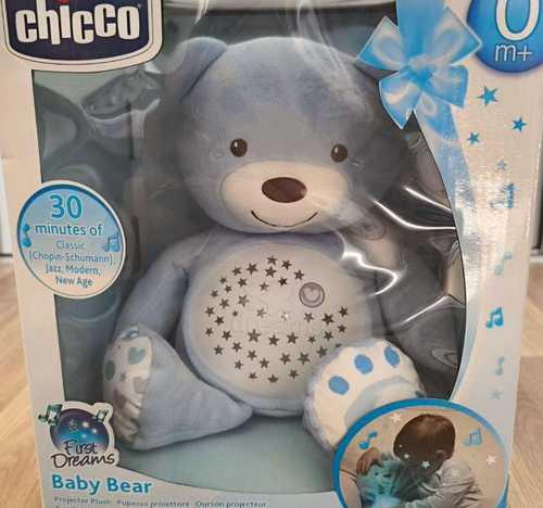 Chicco Мишка музыкальный голубой