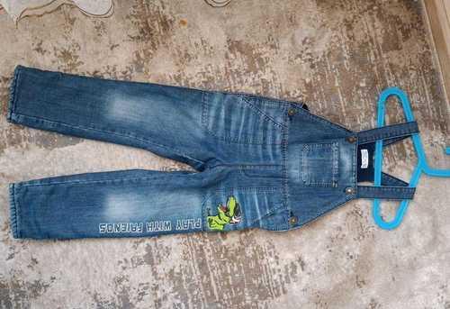 Комбинезон джинсовый размер 104