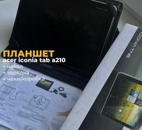 Планшет «Аcer iconia tab А210»