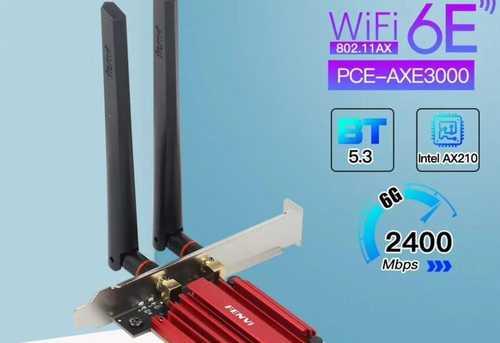Wi-Fi 6E адаптер Intel AX210 Bluetooth 5.3 AXE3000
