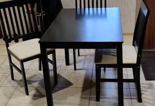 Кухонный стол и стулья (2 шт.) - бу