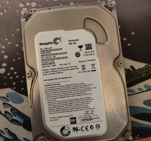 HDD 500gb полностью здоровый