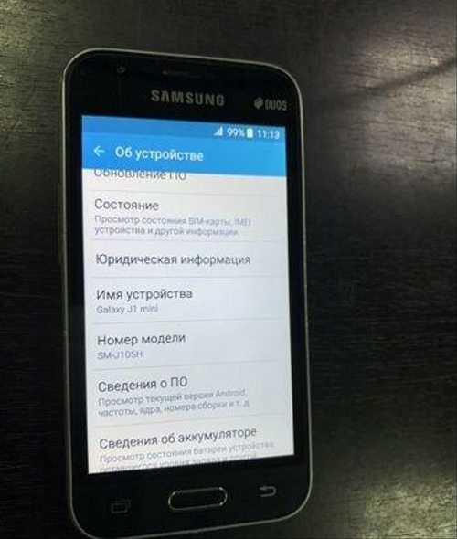 Мобильный телефон Samsung Galaxy J1 Mini SM-J105F