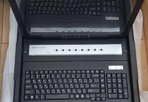 Консоль 1U KLB-108, 8 портов KVM, oxca