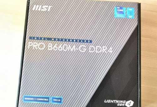 Новая Мат плата MSI PRO B660M-G DDR4