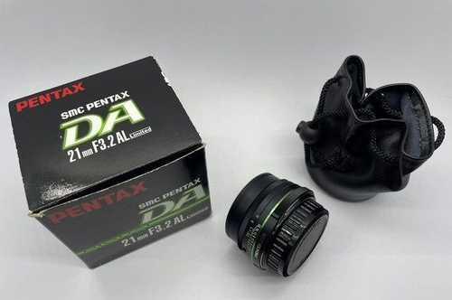 Pentax SMC DA 21mm f/3.2 AL Limited (как новый)