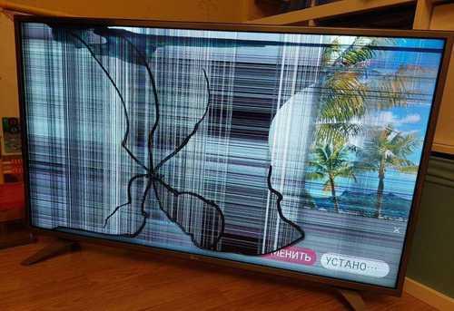 Телевизор LG 43" (108 см), UHD 4K. Разбита матрица