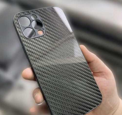 Карбоновый чехол iPhone 12 pro max
