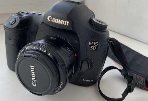 Canon 5D mark iii + объектив 50мм 1.8