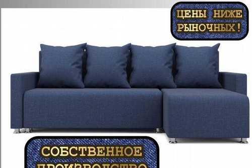 Угловой диван в стиле лофт