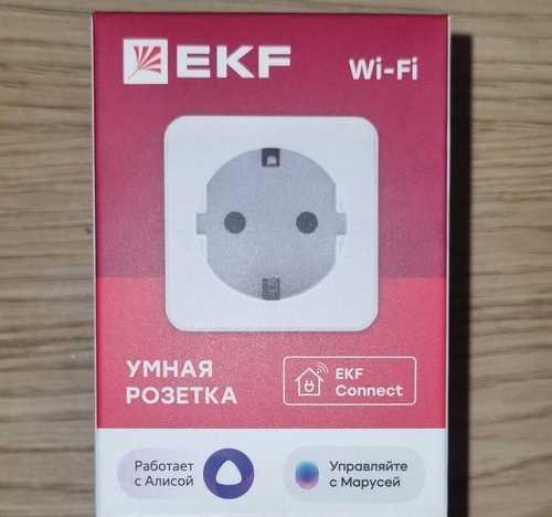 Умная розетка Wi-Fi eкf (Rcs-1-wf) новая