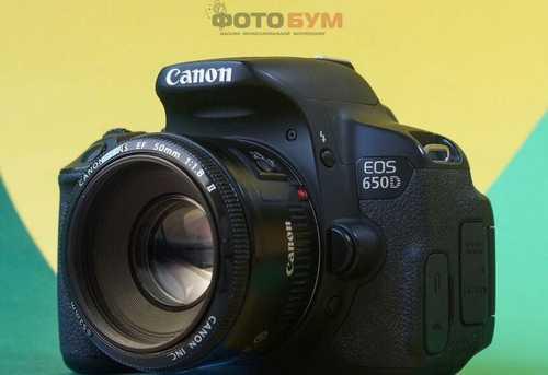 Фотоаппарат Canon 650D + EF 50mm f1.8 II