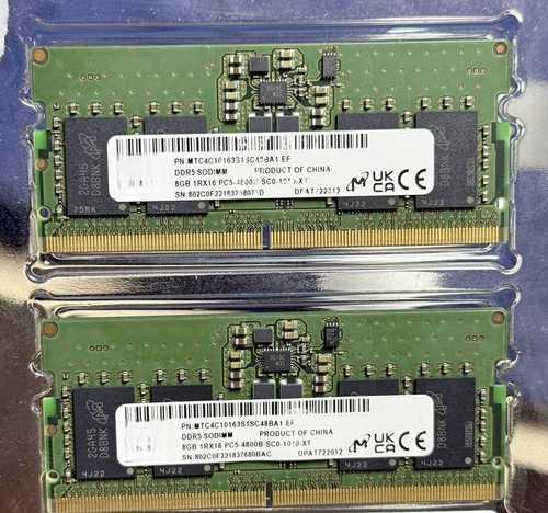 Sodimm ddr5 16gb 4800