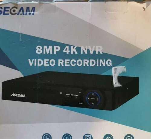 Ip видеорегистратор asecam 4k poe 4 канала