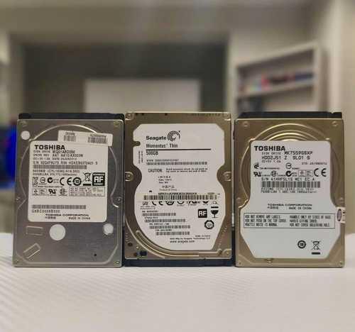 HDD "2.5" 750gb, 500 gb