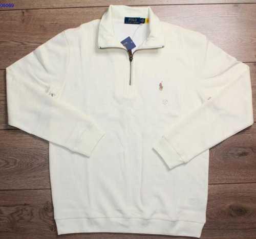 Polo Ralph Lauren молочный джемпер полузамок (Арт.47748)