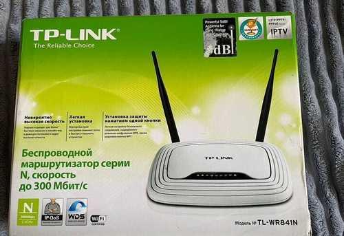 Wi-Fi роутер TP-link TL-WR841N, N300, белый