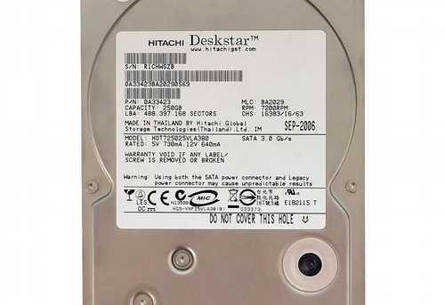 Жесткий диск Hitachi HDT725025VLA380 250Gb sataii