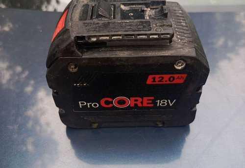 Аккумулятор Bosch 18v procore 12 ah бу