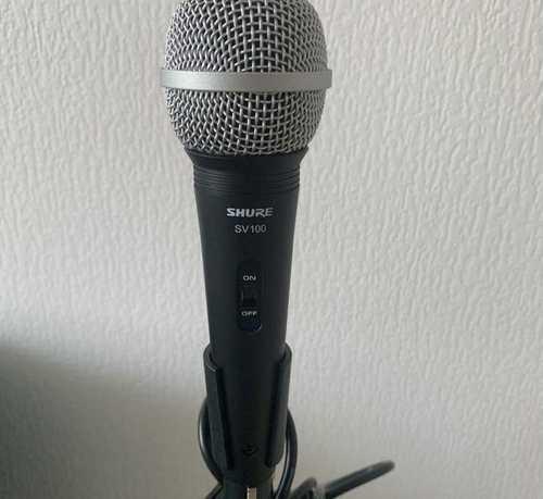 Микрофон shure sv-100 + стойка