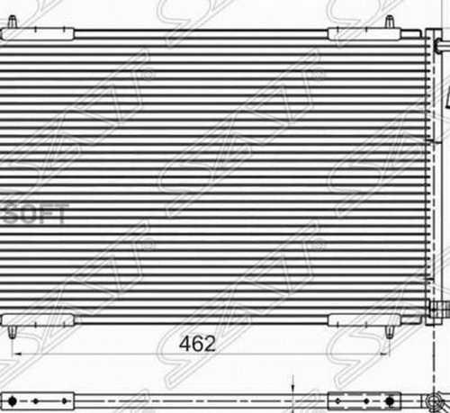 Радиатор кондиционера Пежо 206 98-05