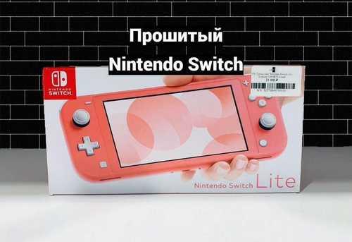 NEW Nintendo Switch Lite Pink + 128gb