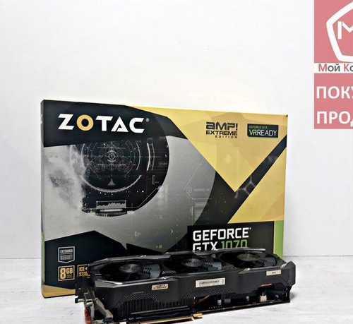 Игровая видеокарта Zotac GeForce GTX1070 AMP