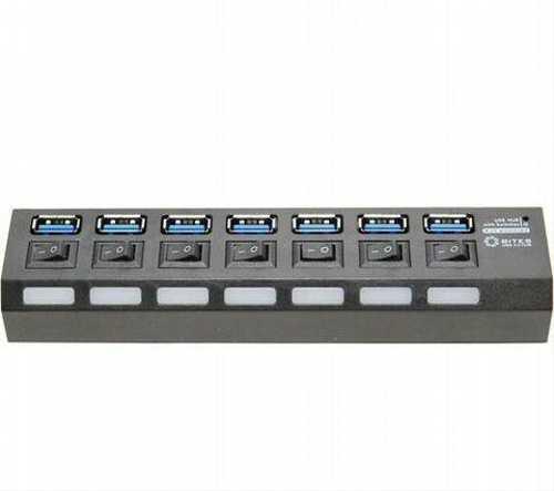 7-port USB3.0 Hub 5bites HB37-303PBK #107209