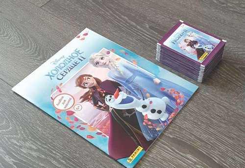 Альбом и 50 пакетов panini Холодное Сердце 2