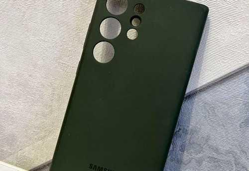 Чехол на Samsung s23 ultra зелёный оригинал