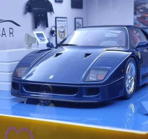 Модель Ferrari F40 1987 Dark blue 1:18 GT-Spirit