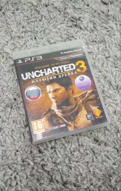 Uncharted 3 ps3 Playstation 3 диск лицензия