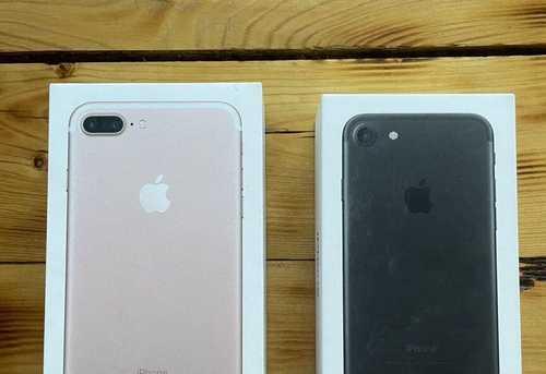 Коробки от iPhone 7, 7plus, мышь на macbook