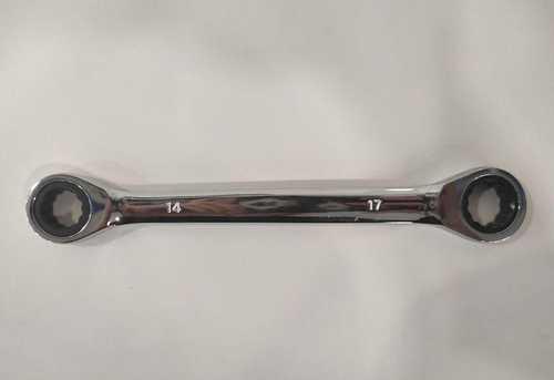 14 x 17 мм / Ключ накидной трещоточный, 14 x 17